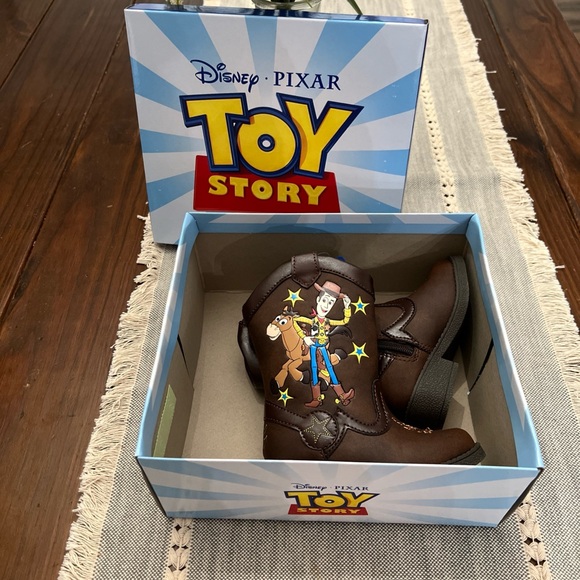 Pixar | Shoes | Disney Pixar Toy Story Woody Bullseye Sidezip Boots ...